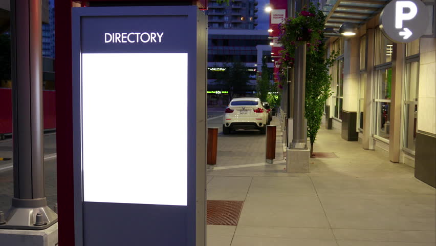 green screen bus stop advertising billboard Stock Footage Video (100% ...