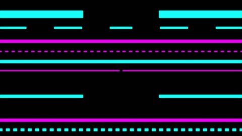 Seamless Loop 2d Animation Glowing Horizontal Stock Footage Video (100% ...