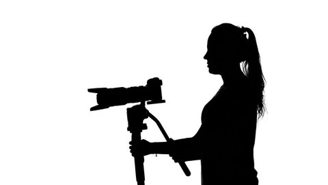 Film Director Silhouette Vector On White Stock Vector (Royalty Free ...