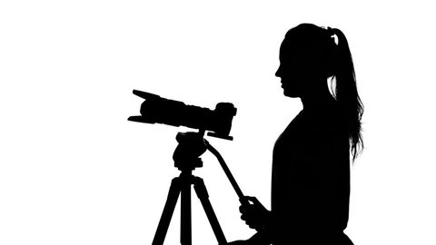 Film Director Silhouette Vector On White Stock Vector (Royalty Free ...