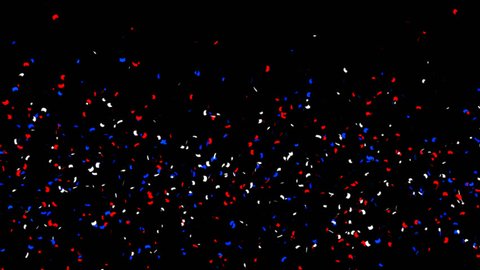 Confetti Shots Red Blue White Confetti Stock Footage Video (100% ...