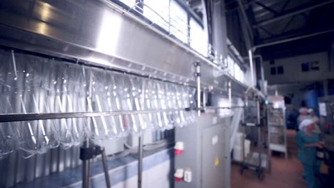 Modern Clean Production Line Pop Sodas Stock Footage Video (100% ...