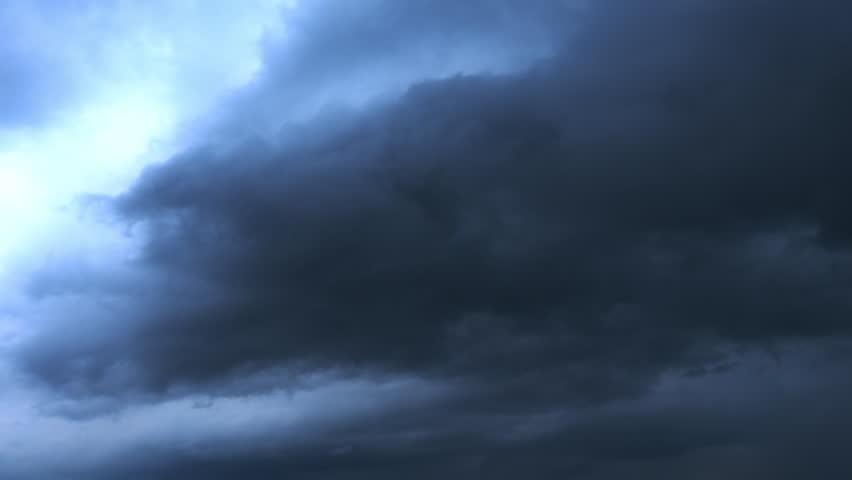 Dramatic Dark Blue Storm Clouds Bright Stock Footage Video (100% Royalty-free) 17514076 ...