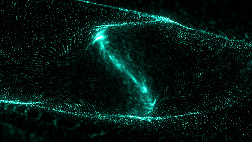 Loop. Abstract Digital Particles On Stock Footage Video (100% Royalty ...