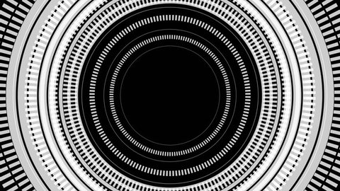 3 Short Dial Interfaces Spinning Circles Stock Footage Video (100% ...