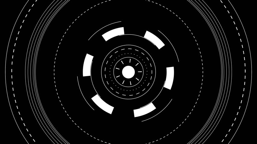 dial interface - spinning circles Stock Footage Video (100% Royalty ...