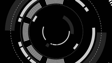 Dial Interface Spinning Circles Stock Footage Video (100% Royalty-free ...