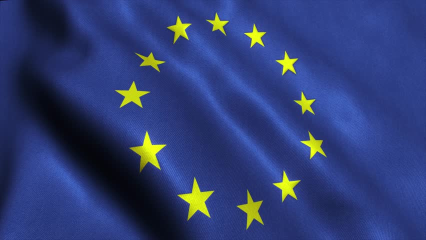 europe eu flag seamless looping animation Stock Footage Video (100% ...