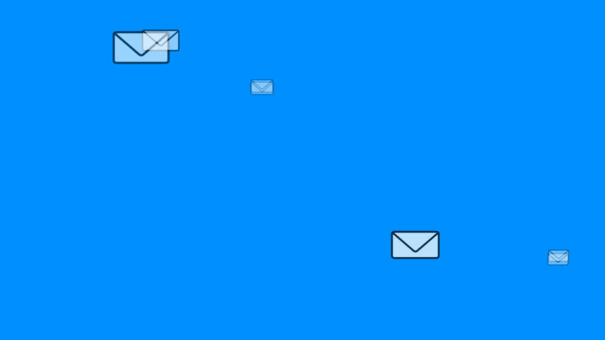 mail flying email envelopes Stock Footage Video (100% Royalty-free ...