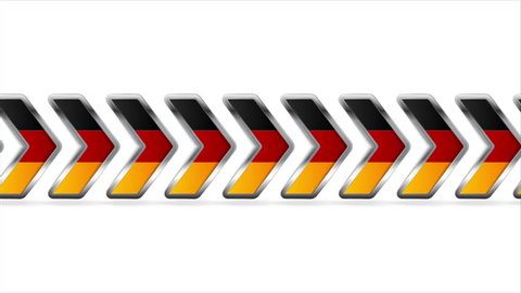 Metallic Arrows German Flag Colors Motion Stock Footage Video (100% ...