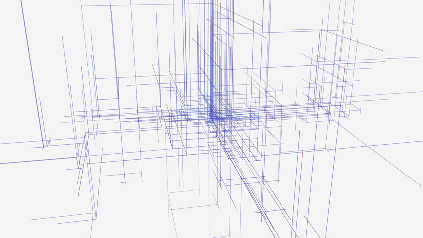 computer generated abstract structure alpha channel Stock Footage Video ...