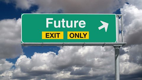 Road Future Exit Sign Time Lapse Stock Footage Video (100% Royalty-free ...