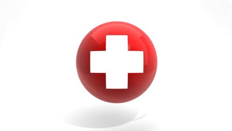 Animation 3d Rotation Loopable White Cross Stock Footage Video (100% ...