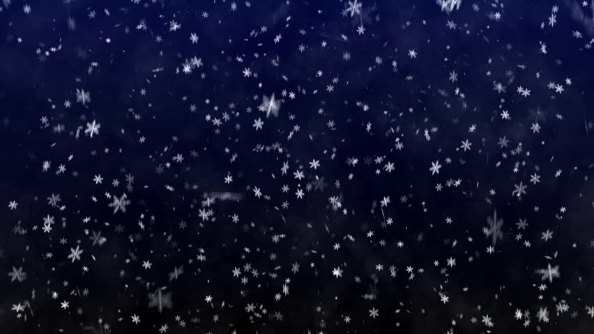 snowfall on darkly dark blue background Stock Footage Video (100% ...