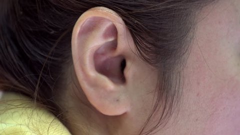 Close Asian Female Ear Stock Footage Video (100% Royalty-free) 17755726 ...