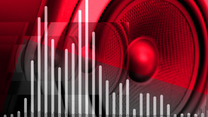 Thumping Bass Audio Speaker Loop Stock Footage Video (100% Royalty-free ...