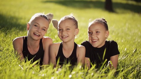 Happy Teenage Friends Having Fun Spring Stock Footage Video (100% ...