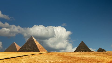 Egypt Panorama Pyramid High Resolution Pyramids Stock Footage Video ...