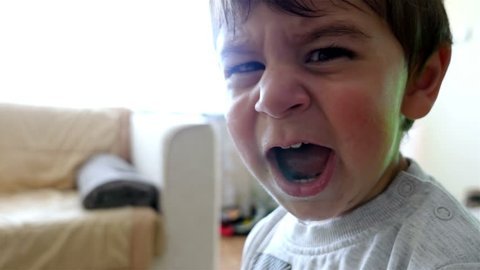Little Boy Crying Inconsolably Stock Footage Video (100% Royalty-free ...