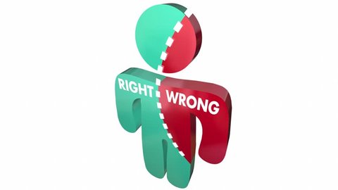 Right Wrong Truth False Honesty Lies: วิดีโอสต็อก (ปลอดค่าลิขสิทธิ์ 100 ...