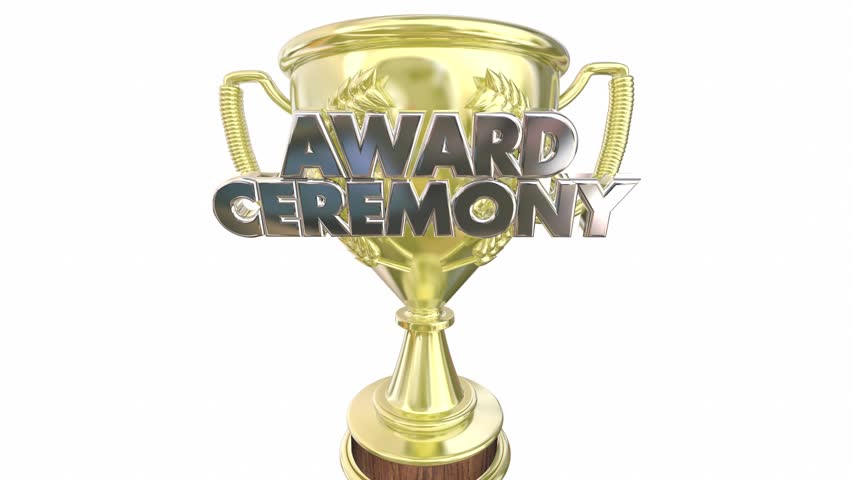 award ceremony trophy presentation show appreciation Stock Footage ...