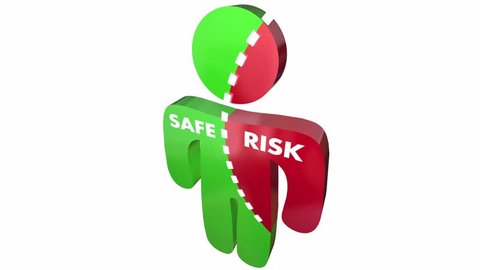 Safe Vs Risk Security Danger Person Stock Footage Video (100% Royalty ...