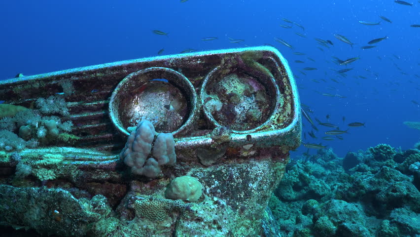 car wreck blue bell cargo shipwreck Stock Footage Video (100% Royalty ...