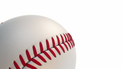 Baseball Ball Rotation Looped Alpha Channel Stock Footage Video (100% ...