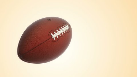 Animation Slow Rotation Ball American Football Stock Footage Video (100 ...
