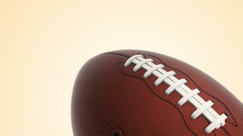 Animation Slow Rotation Ball American Football Stock Footage Video (100 ...