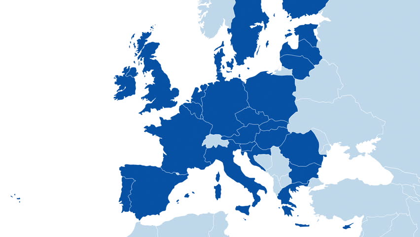 3d animation europe map formed by Stock Footage Video (100% Royalty ...