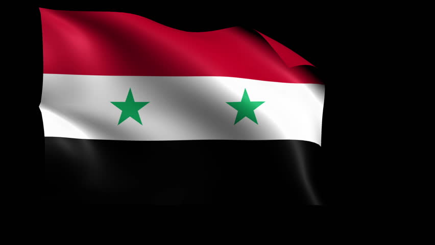 syrian arab republic national flag 5 Stock Footage Video (100% Royalty ...