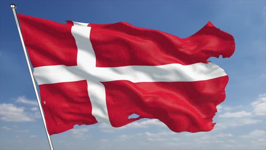 The 4k Denmark Flag Animated Stock Footage Video (100% Royalty-free ...