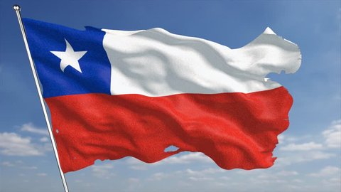 4k Chili Flag Animated Background Features Stock Footage Video (100% ...