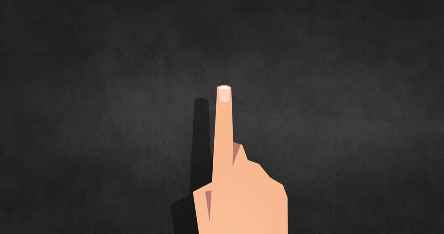 Set of Animated Touchscreen Hand Stock Footage Video (100% Royalty-free ...