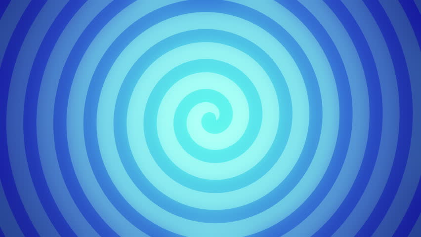 animated hypnotic spiral blue tint seamless Stock Footage Video (100% ...