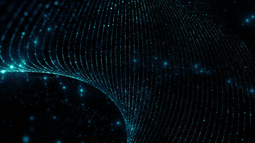 loopable 3d rendering twisted particle background Stock Footage Video (100% Royalty-free ...