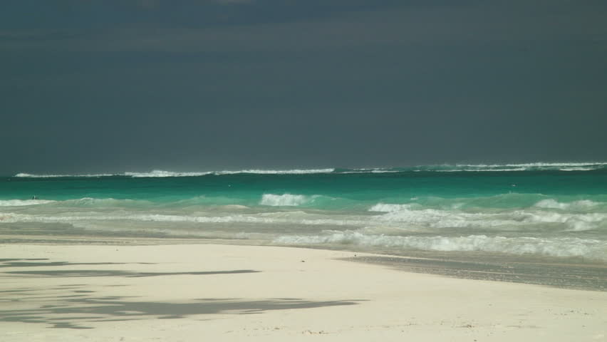 view waves beach tulum mexico Stock Footage Video (100% Royalty-free ...