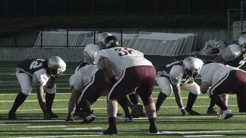 Running Back Takes Hand Off Qb Stock Footage Video (100% Royalty-free ...