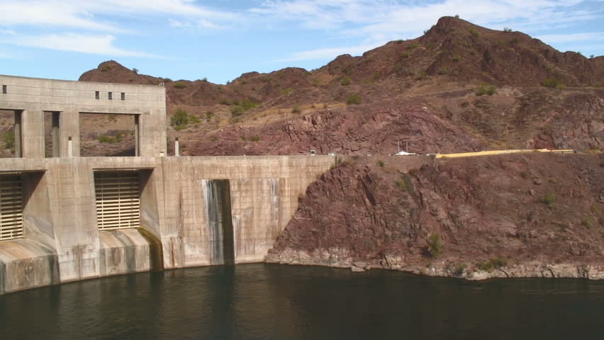 panning view parker dam lake havasu Stock Footage Video (100% Royalty ...