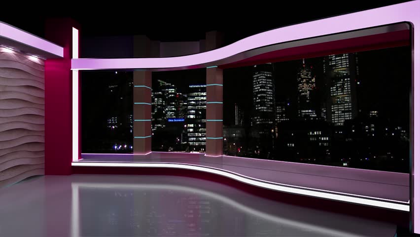 News Tv Studio Set - Stock Footage Video (100% Royalty-free) 18007789 | Shutterstock