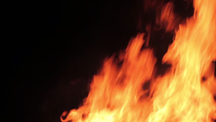 igniting fire flame background isolated on Stock Footage Video (100% ...