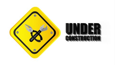 Under Construction Road Sign Stock Vector (Royalty Free) 136198667 | Shutterstock