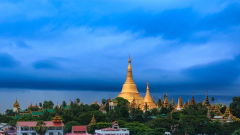 Yangon Myanmar View Shwedagon Pagoda Dusk Stock Photo 328520822 ...