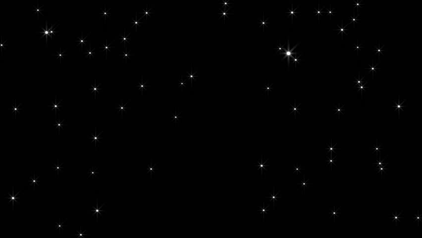 white glowing star particle random direction Stock Footage Video (100% ...