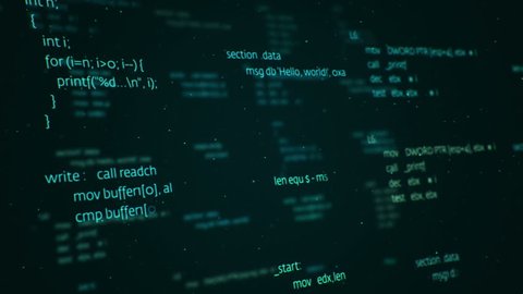 Technology Background Abstract Digital Code Motion Stock Footage Video ...