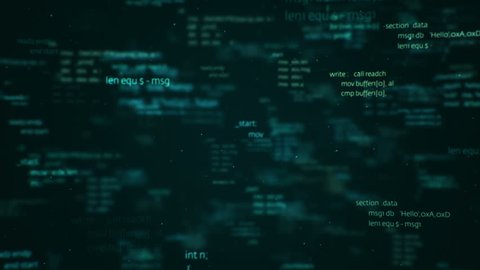 Technology Background Abstract Digital Code Motion Stock Footage Video ...