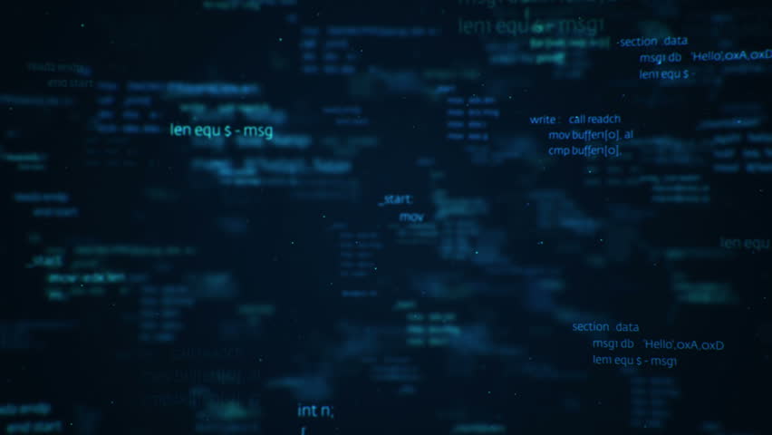 animation programming on abstract digital screen Stock Footage Video (100% Royalty-free ...