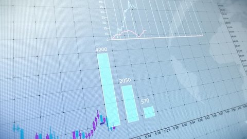 Bar Graph Stock Exchange Market Indices Stock Footage Video (100% ...