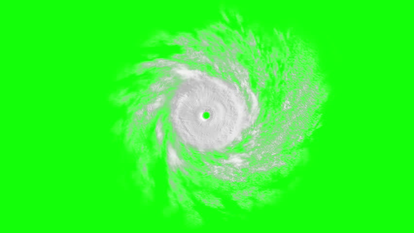 tropical cyclone on green screen cg Stock Footage Video (100% Royalty ...